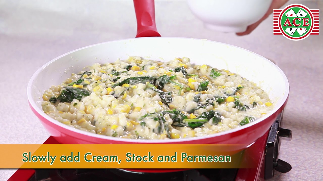 Samp & creamy spinach with ACE Quick Cook Samp - YouTube
