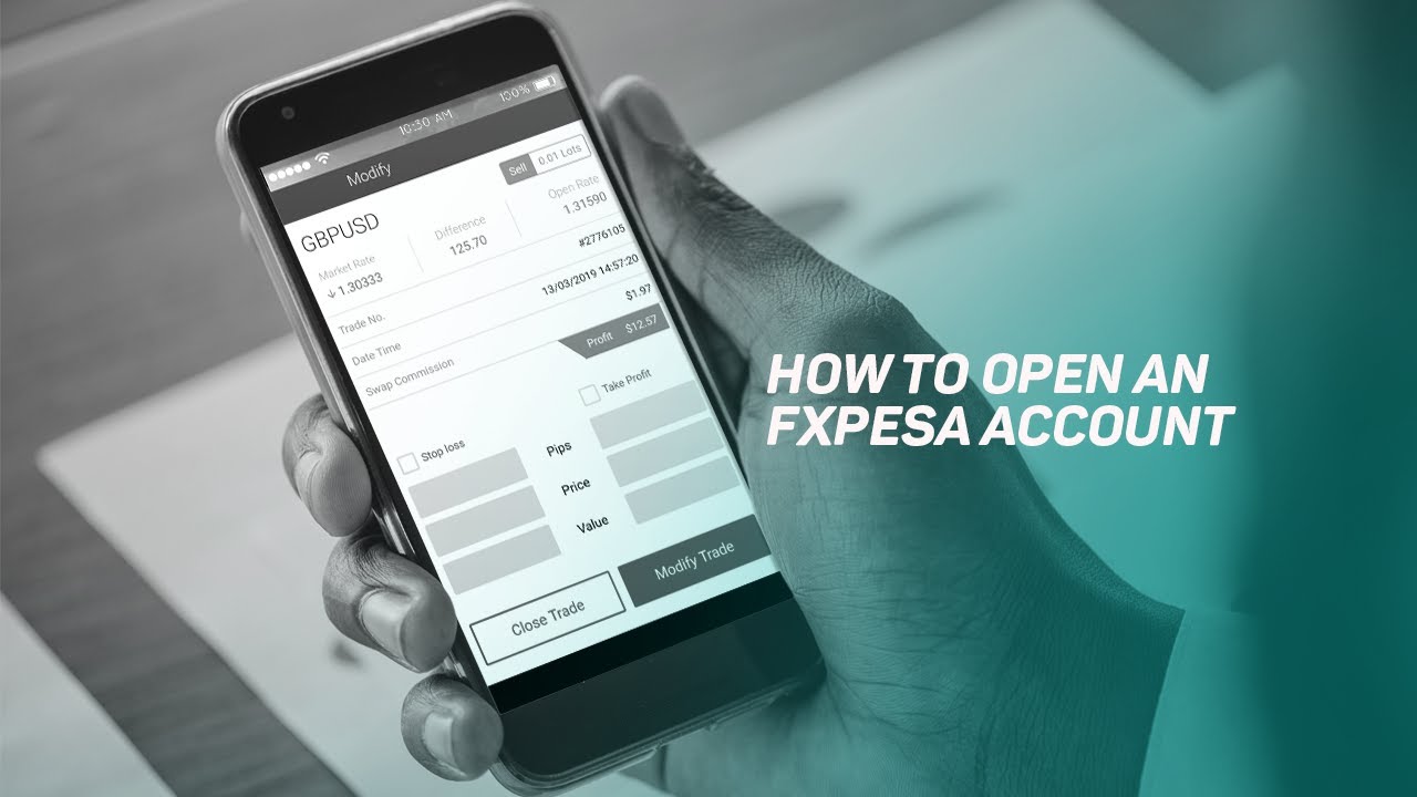 How to open an FXPesa account - YouTube