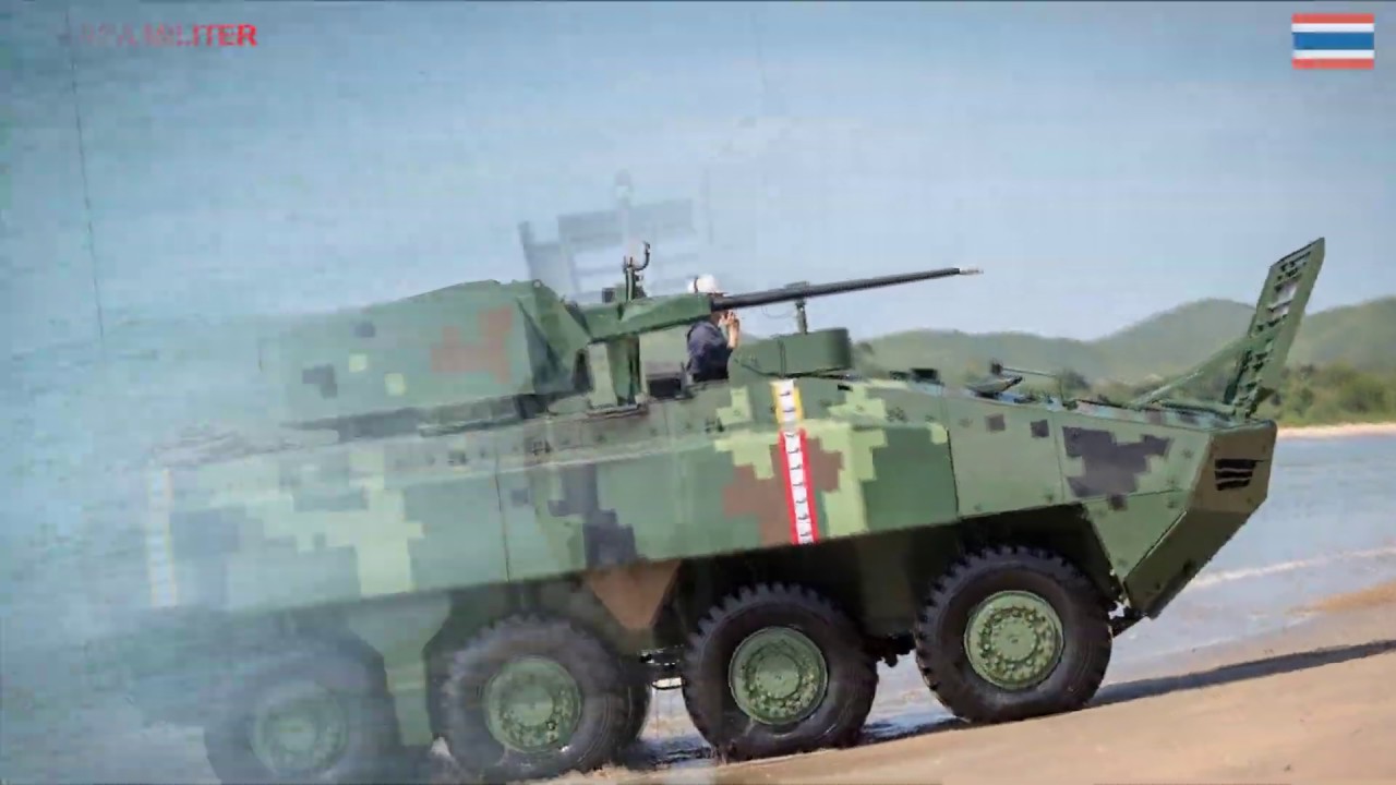 -SEA TEST- Royal Thai Marine Corps DTI Amphibious APC 8x8 (2018) - YouTube