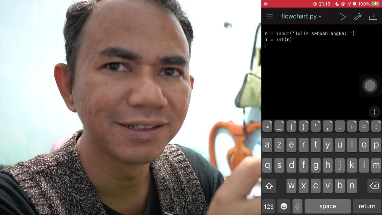 Aplikasi Flowchart ke Dalam Kode Python di iOS - YouTube