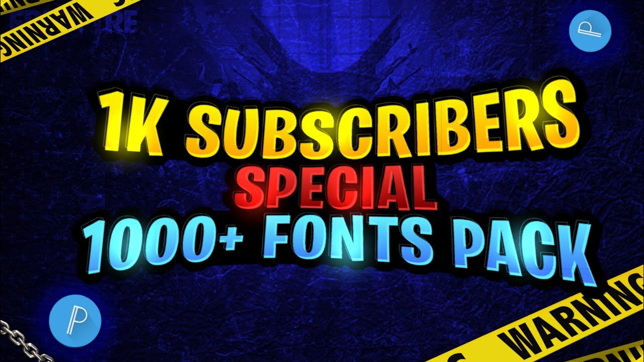 1k subscribers special 1000+ fonts pack|fonts pack|fonts pack for pixel ...