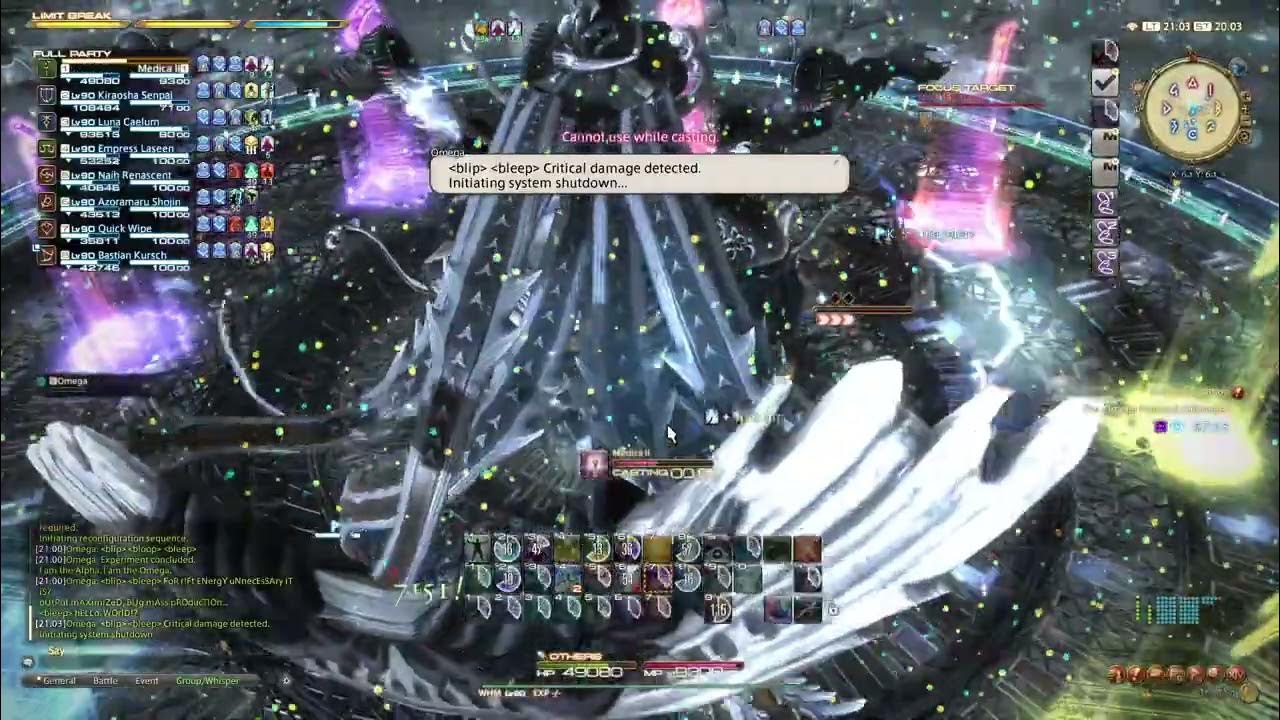 Final Fantasy XIV: Endwalker - The Omega Protocol (Ultimate) - WHM [Eight Man Criterion | EU ...