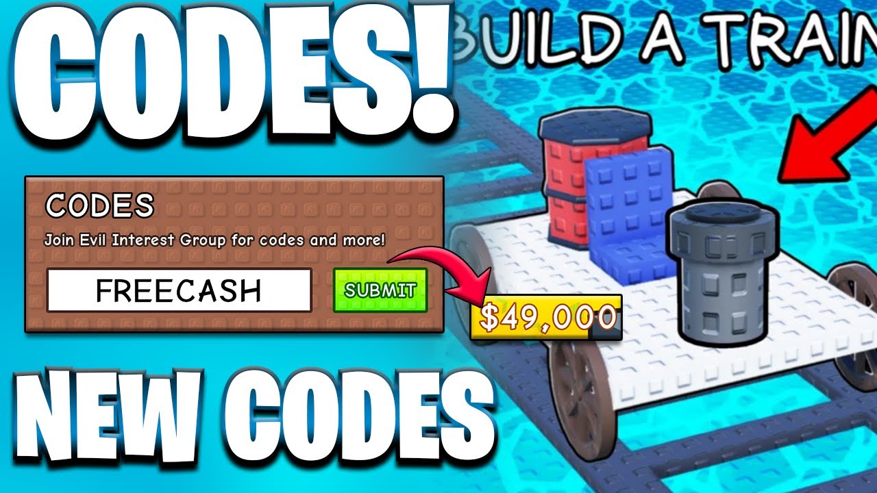 *NEW* ALL WORKING CODES FOR BUILD YOUR TRAIN! ROBLOX BUILD YOUR TRAIN ...