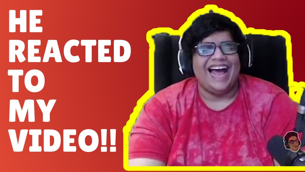 Tanmay Bhat Reacted to MY VIDEO!!!! - YouTube