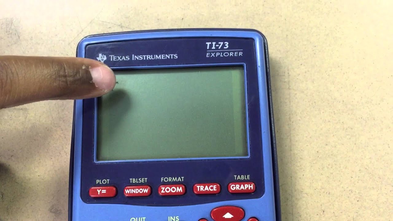 Using the TI-73 (part 2) - YouTube