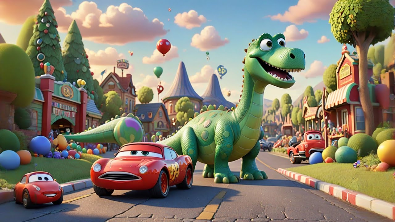 Racing Rex and the Hot Wheels Rally | Dinosaur Car Song for Kids | High ...