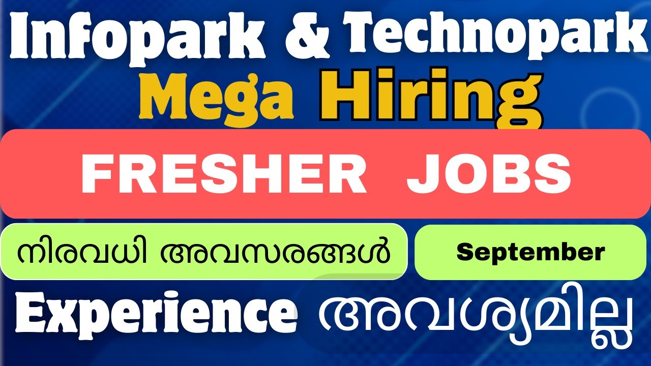 Technopark Jobs for Freshers: Malayalam Data Entry Vacancy HIRING NOW! - YouTube