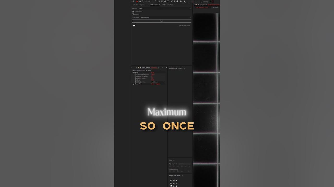 Echo Text Animation (After Effects) - YouTube