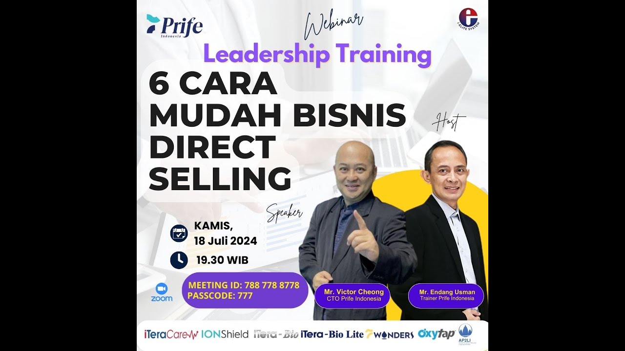 CARA MUDAH BISNIS DIRECT SELLING | Mr. Victor Cheong dan Mr. Endang ...
