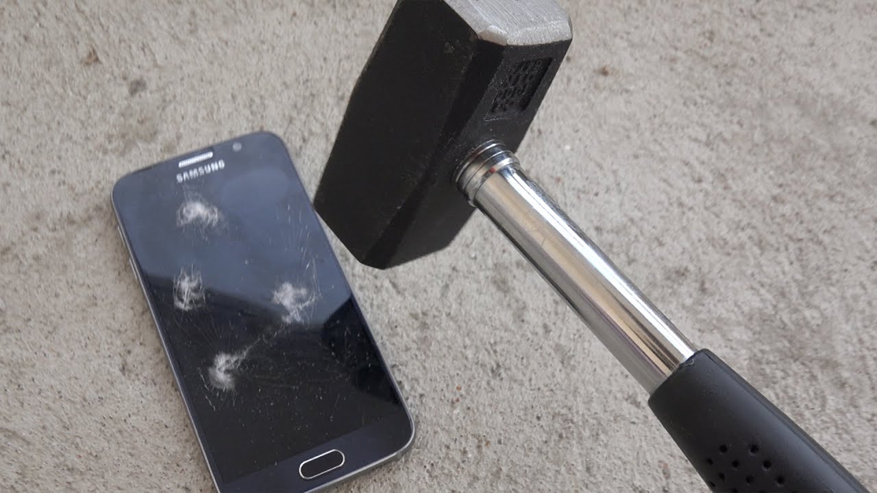 Samsung Galaxy S6 Hammer Drop Test (4K) - YouTube