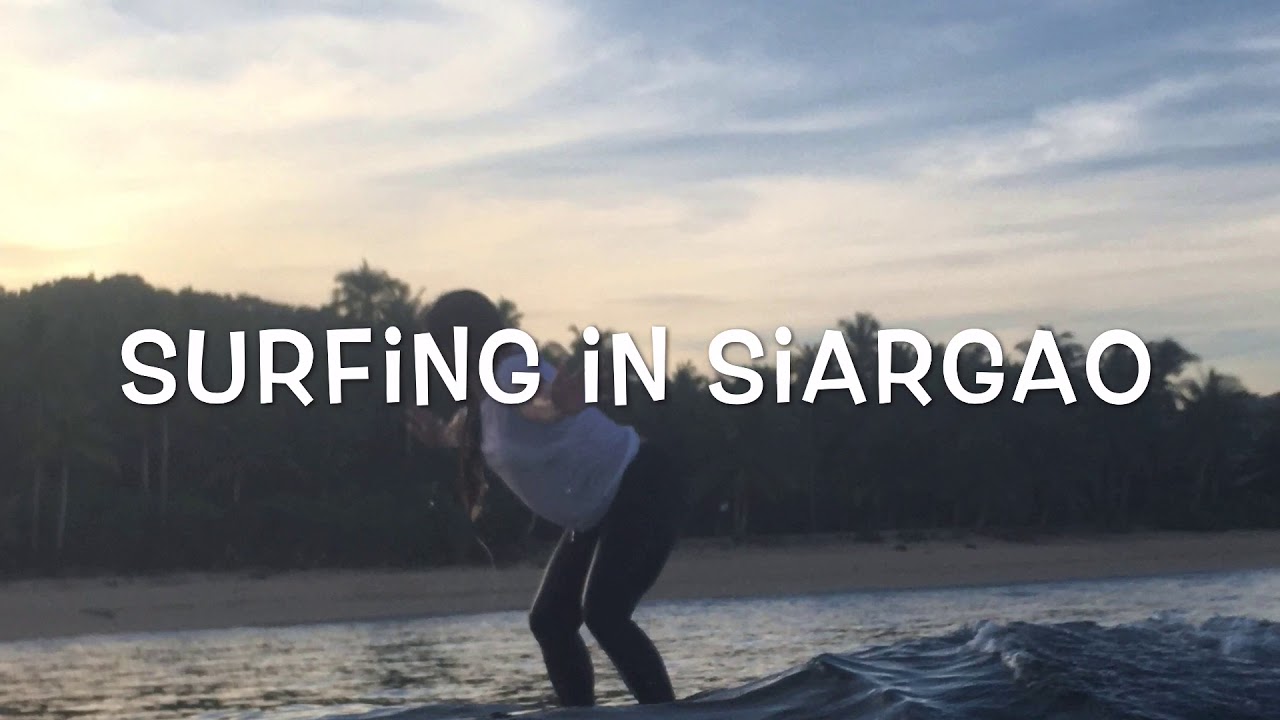Surfing in Siargao (First time experience @ Pacifico Beach) - YouTube