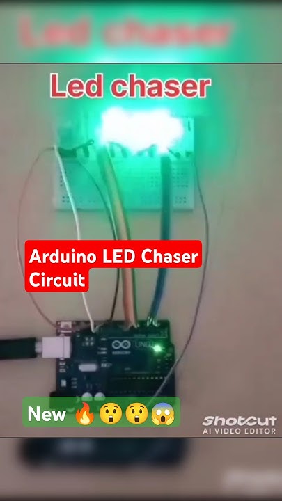 Create Your Own Arduino LED Chaser Circuit Today!shorts#experiment#science#arduino#light#diy# ...