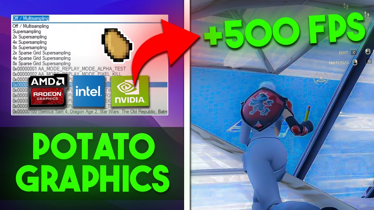 How to Get Potato Graphics in Fortnite! (Max FPS + 0 Delay) - YouTube