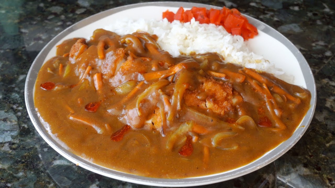 チキンカツカレー 🍛 Easy Japanese Katsu Curry Recipe w/ Frozen Chicken Strips ...