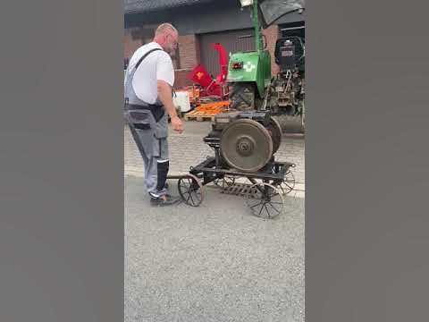 Deutz Standmotor (Verdampfer) starten - YouTube