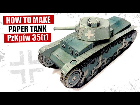 How to make paper tank Panzer 35(t) LT vz 35? WW2 PzKpfw 35(t) DIY ...