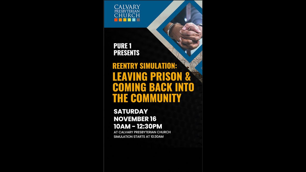 Join us for Reentry Simulation: Leaving Prison and Coming Back Into the ...