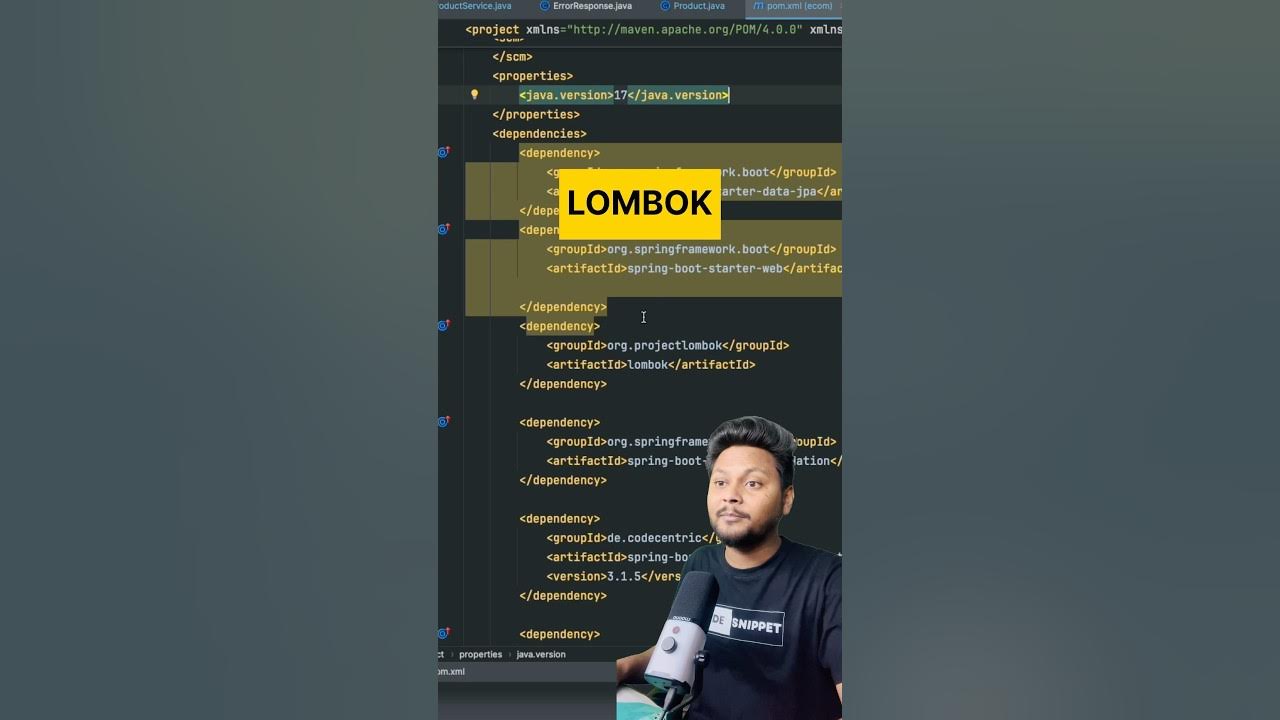 Lombok : Reduce boilerplate code #coding #javadeveloper #javaframework #programming - YouTube