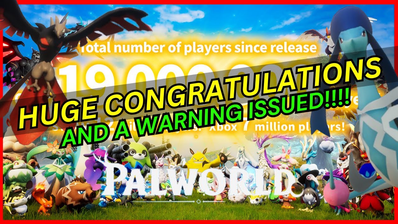 Palworld: HUGE WARNING AND CONGRADULATIONS - YouTube
