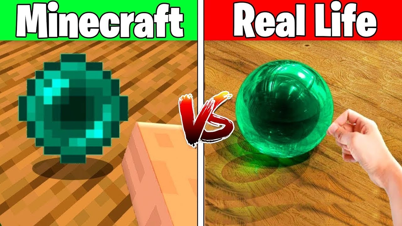 Realistic Minecraft | Real Life vs Minecraft | Realistic Slime, Water ...