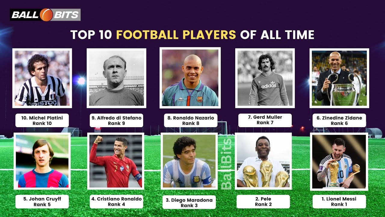 Top 10 Football Players of All Time | All Time Best Players | Ballbits ...
