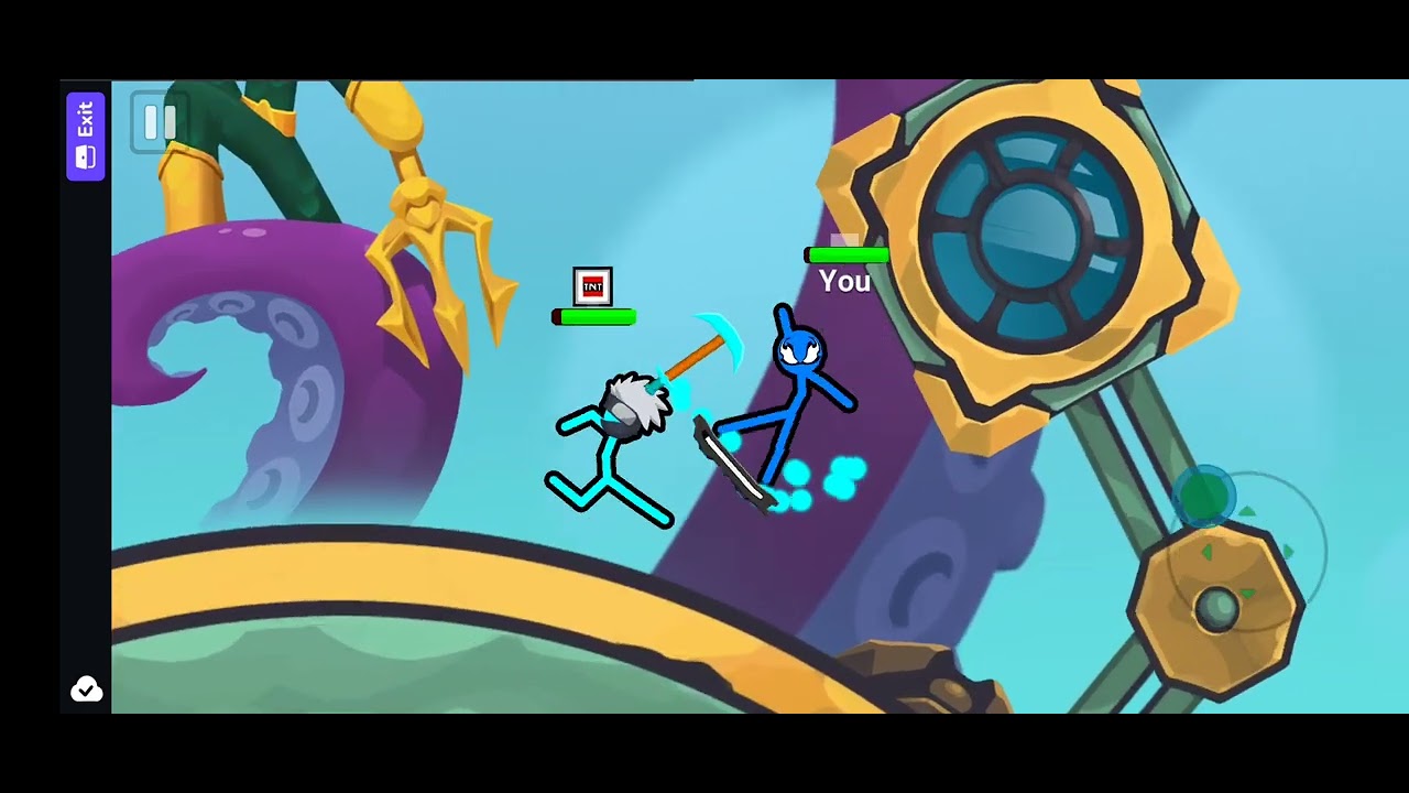 Stickman clash | powerful weapon | crazygames - YouTube