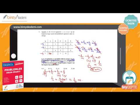 Matematik / Problemler - Oran Orantı 📌