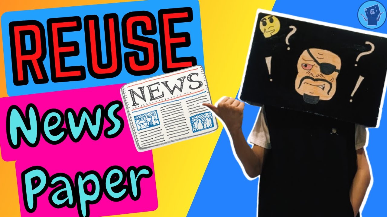 How to REUSE Newspaper | 3 Simple Ways - YouTube