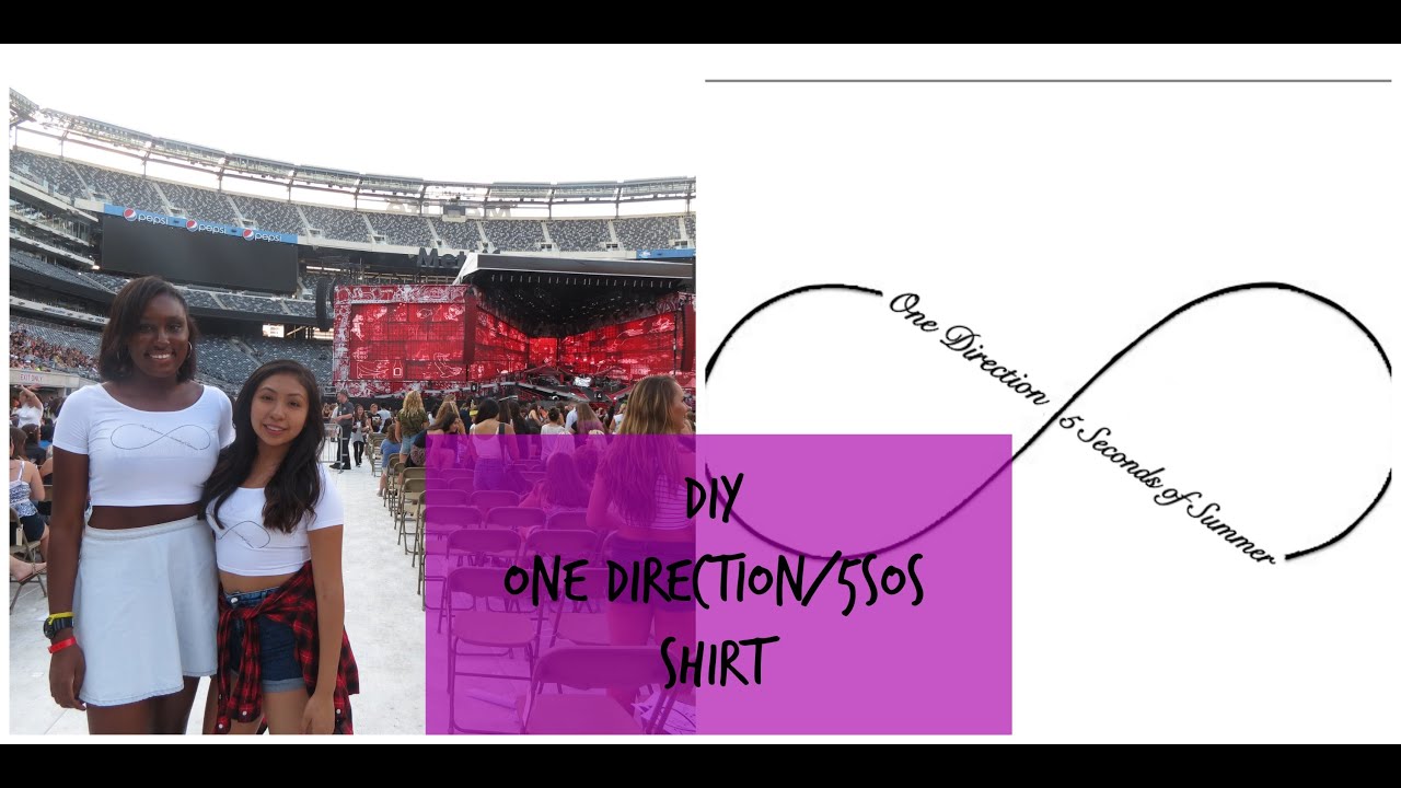 DIY One Direction/5SoS Shirt - YouTube