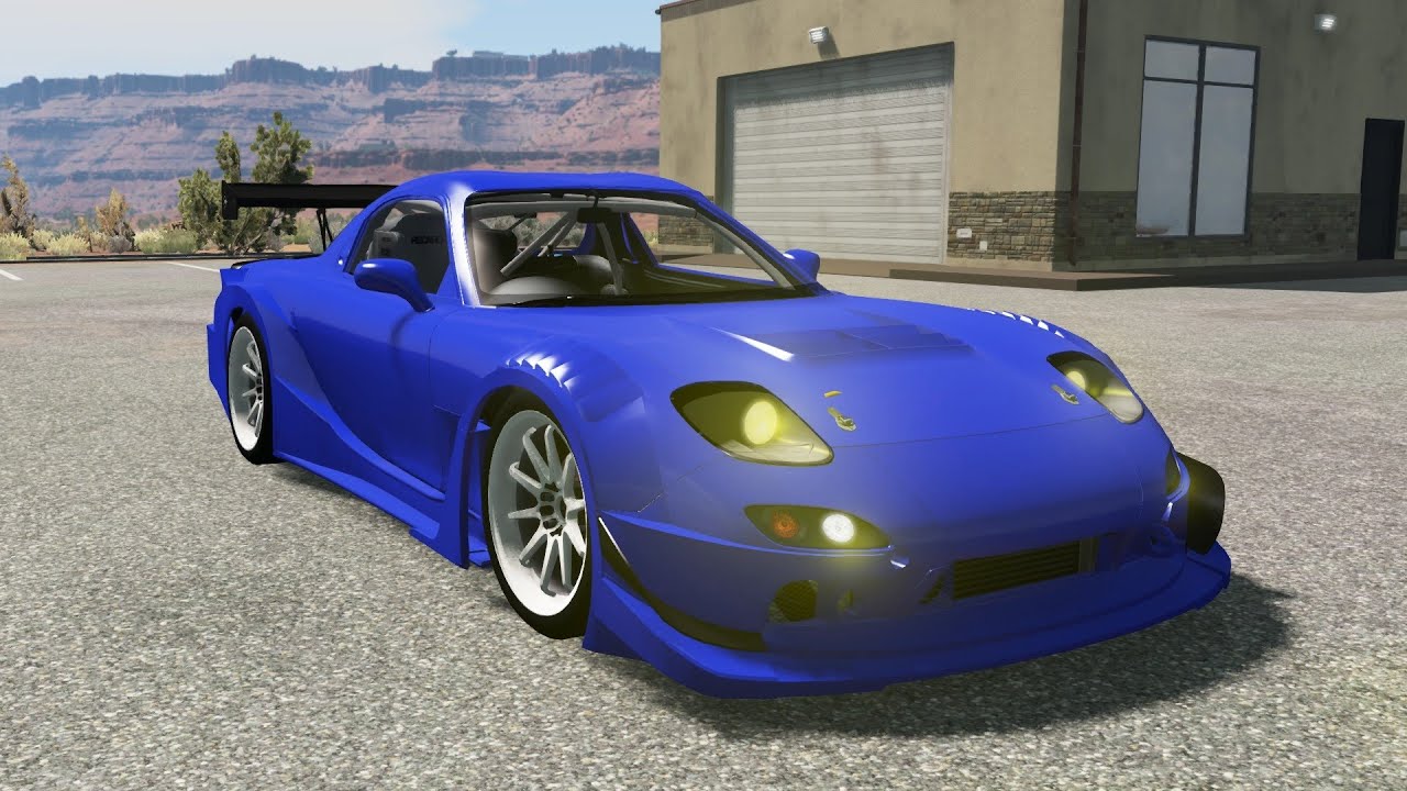 BeamNG.drive - Mazda RX-7 Maxspeed 2002 - Car Show Test Drive Crash ...