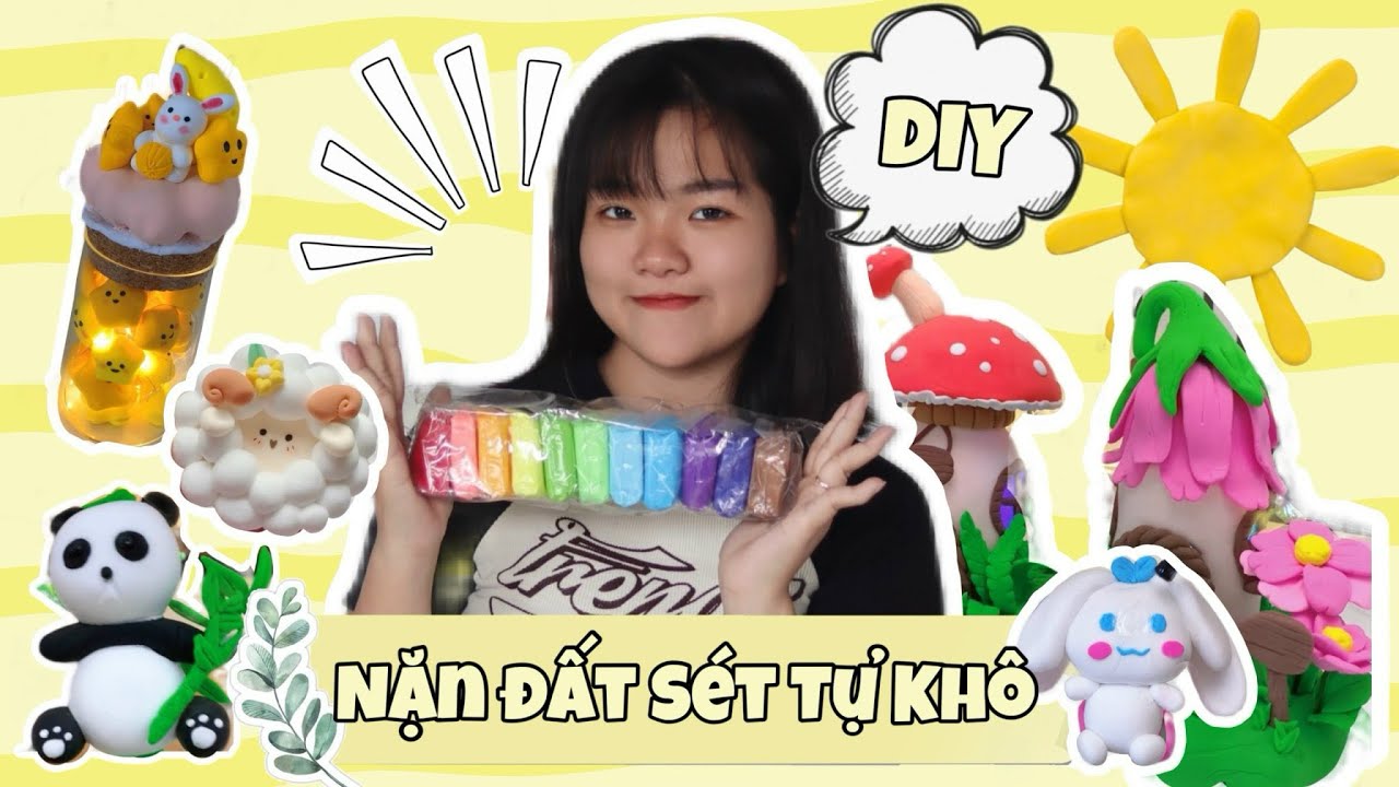 Series DIY nặn đất sét tự khô của Trâm Suri Mun - YouTube