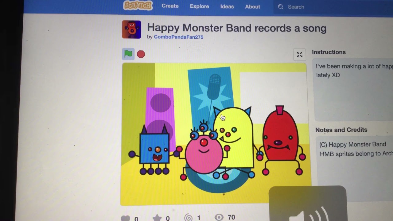 The happy monster band records a song - YouTube