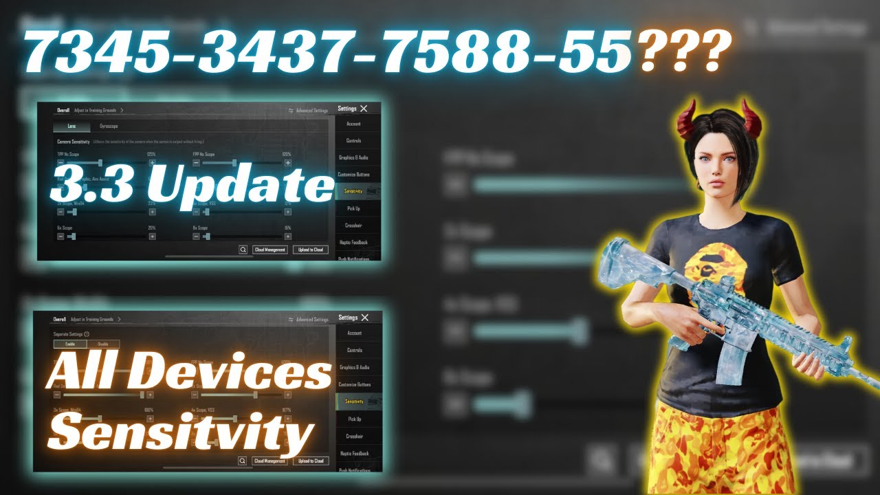 New best sensitivity setting for Pubg New update 3.3 best controls and ...