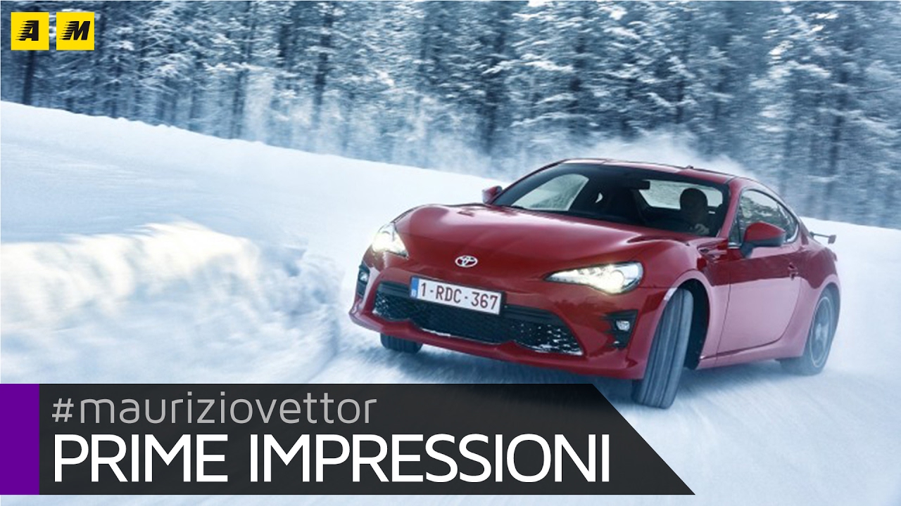 Toyota GT86 restyling 2017 | Primo test [ENGLISH SUB] - YouTube