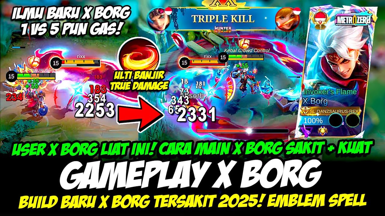 X BORG BUILD BARU CARA MAIN X BORG SAKIT + KUAT ITEM X BORG TERSAKIT ...