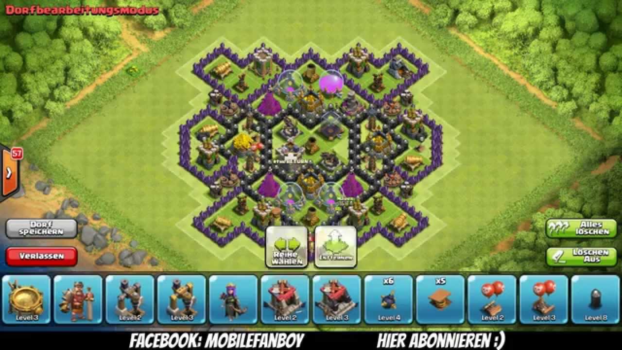 NICE TOWN HALL 9 FARMING BASE || CLASH OF CLANS [HD] - YouTube