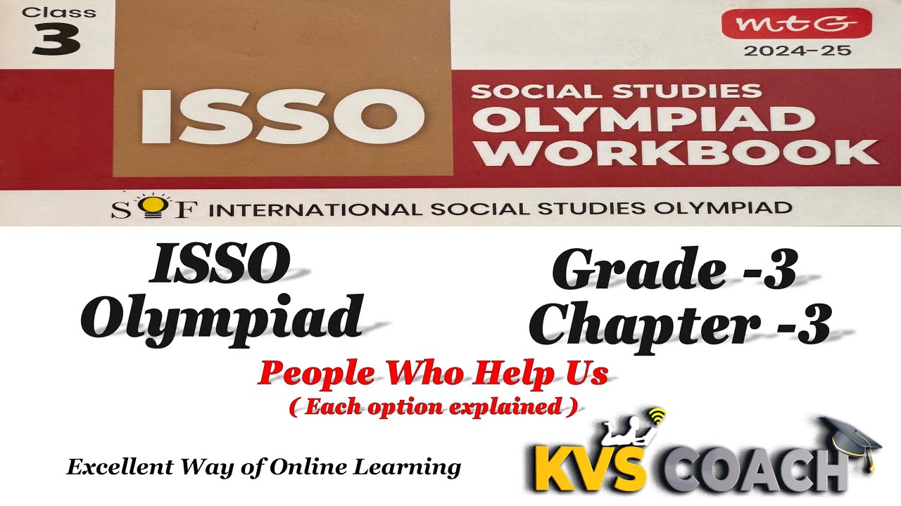 Class 3 || ISSO || SOF || OLYMPIADS || Chapter 3 || People Who Help Us ...