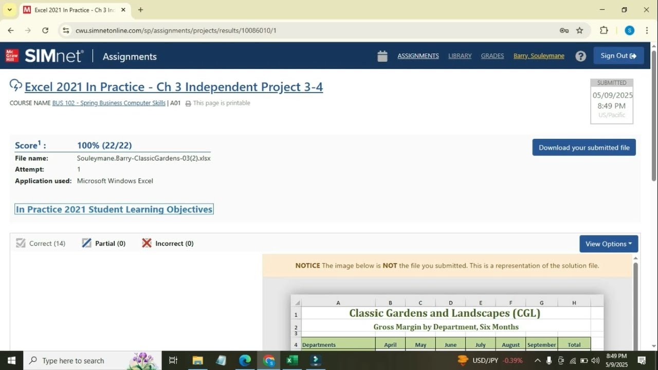 Excel 2021 In Practice - Ch 3 Independent Project 3-4 | Step-by-Step ...