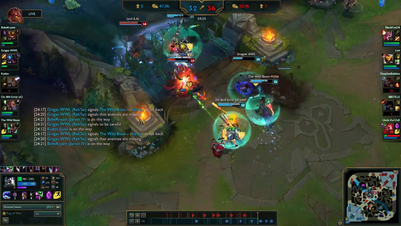 Whole team bug splat LoL patch 7.19 - YouTube