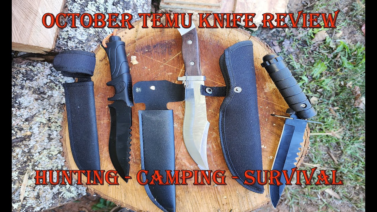 October Temu Camping Knife review - Hunting - Camping - Survival - Good ...