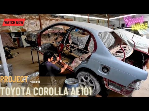 Project Corolla ae101 Engine BAY Work - YouTube