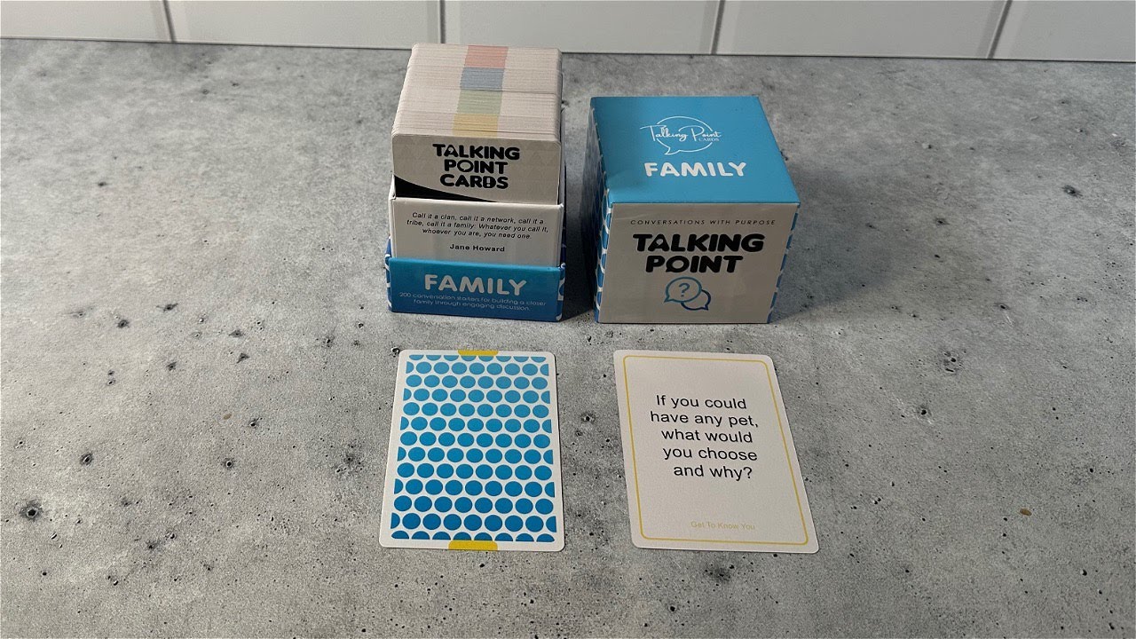 Talking Point Family Conversation Cards - 200 pack box - YouTube
