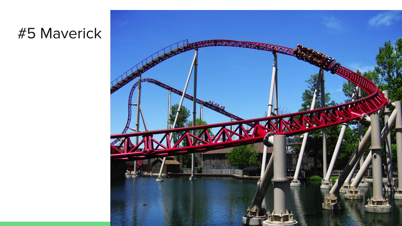 Top 10 Best Themed Roller Coasters At Cedar Point - YouTube