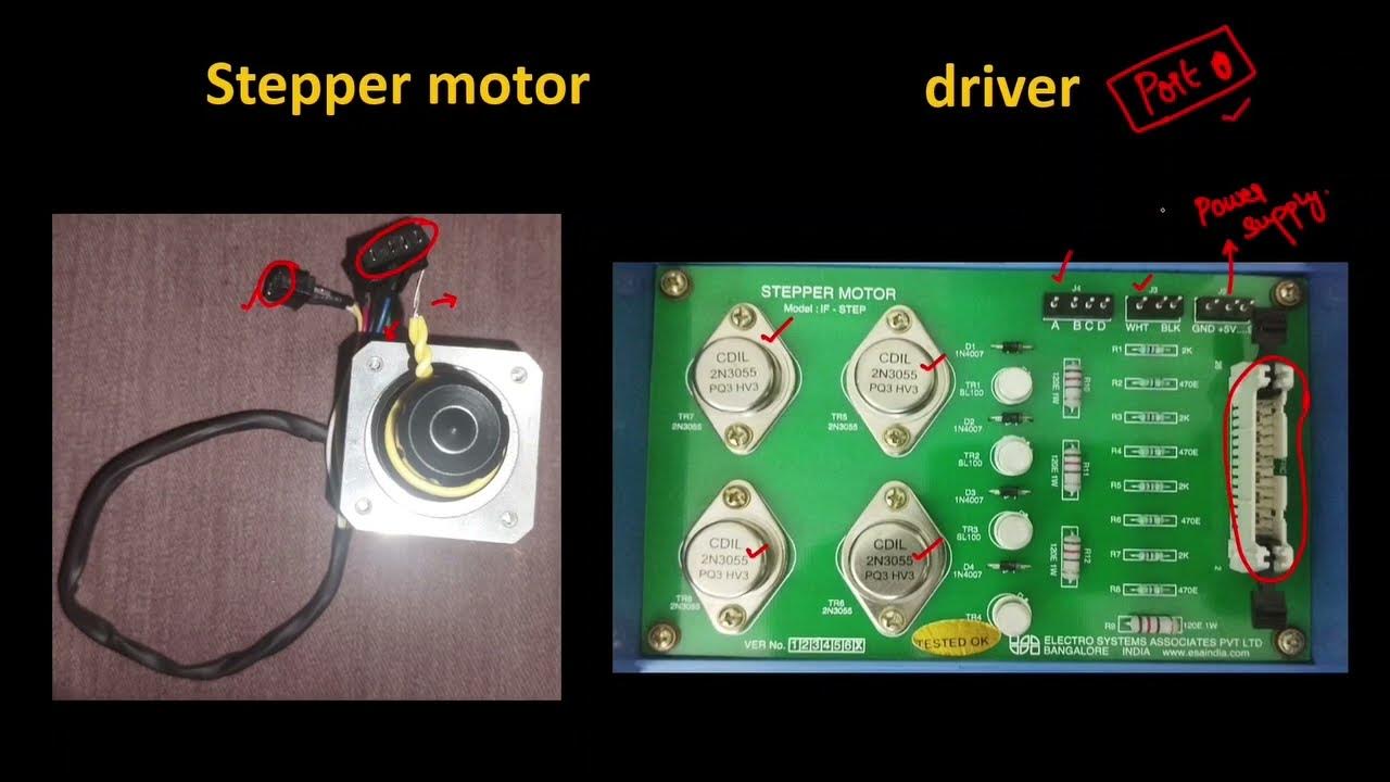 Hardware programing in 8051 Microcontroller with Keil c51 – stepper motor interface - YouTube