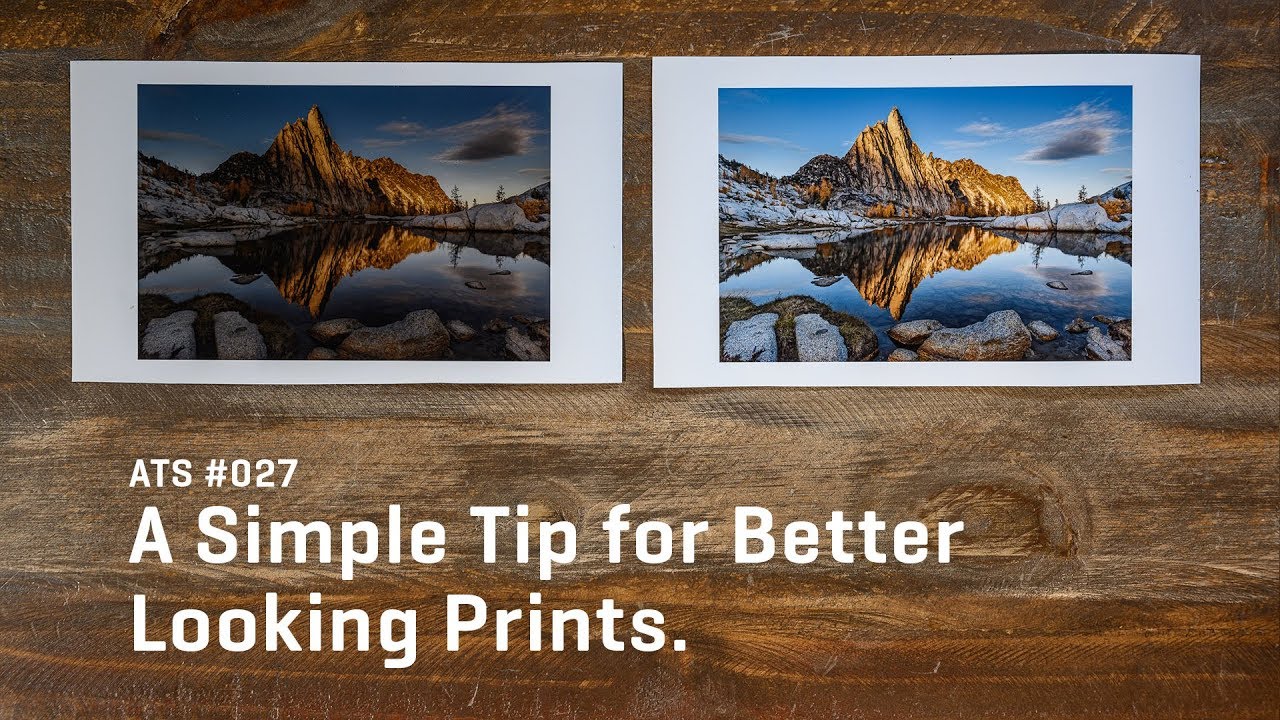 Approaching the Scene 027: A Simple Tip for Better Looking Prints - YouTube