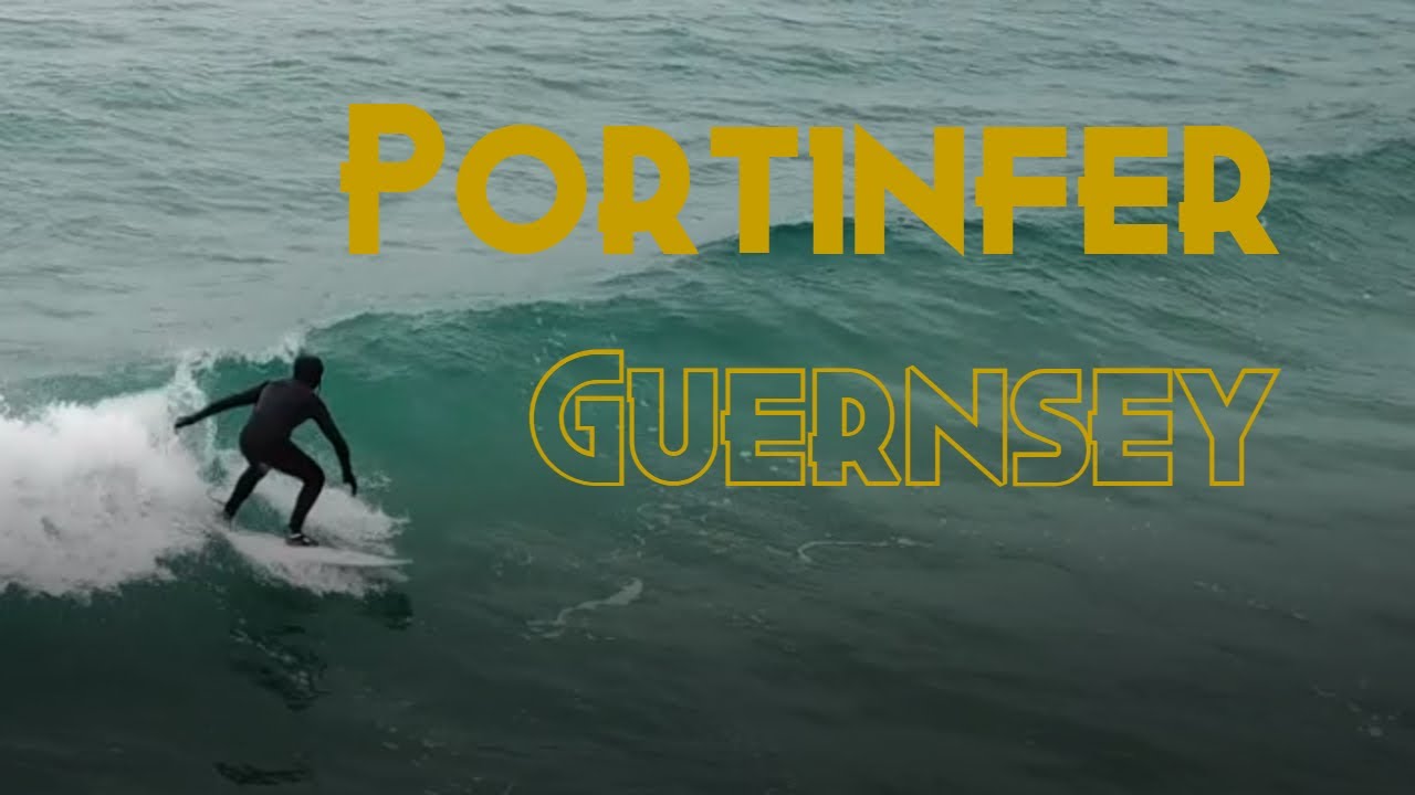 Surfing Portinfer Guernsey - Mavic Pro - YouTube