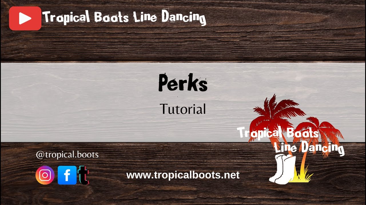 Perks - Line Dance - Tutorial - YouTube