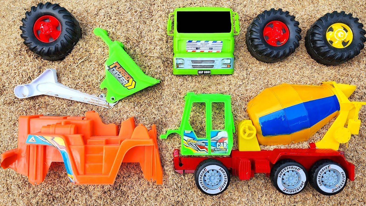 Mencari dan Merakit Mobil Truk Molen Besar, Beko Pencapit kayu, Loader ...