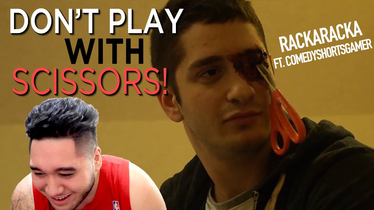 DON'T PLAY WITH SCISSORS! (feat. ComedyShortsGamer) REACTION!!! - YouTube