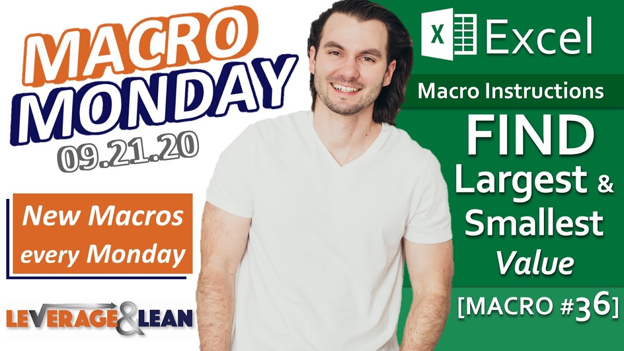 Macro Instructions Excel Find Largest And Smallest Value Macro 36 Macro Instructions Excel Find Largest And Smallest Value Macro 36
